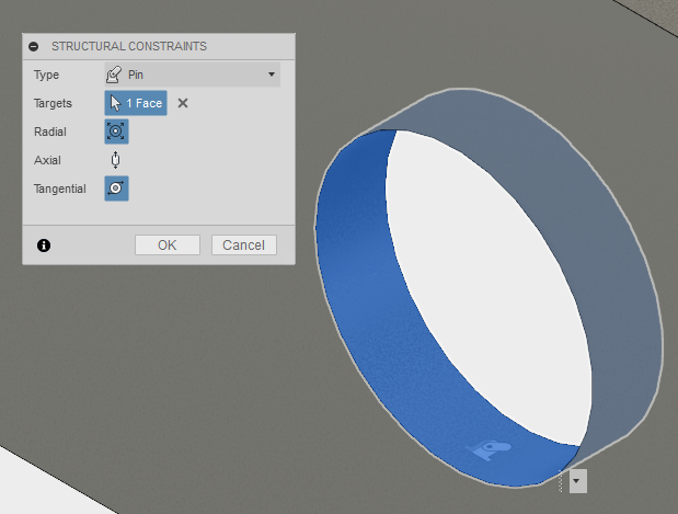 Add On Cylindrical Face Constraint Similar To Pin Constraint In Fusion 360 Autodesk Community 