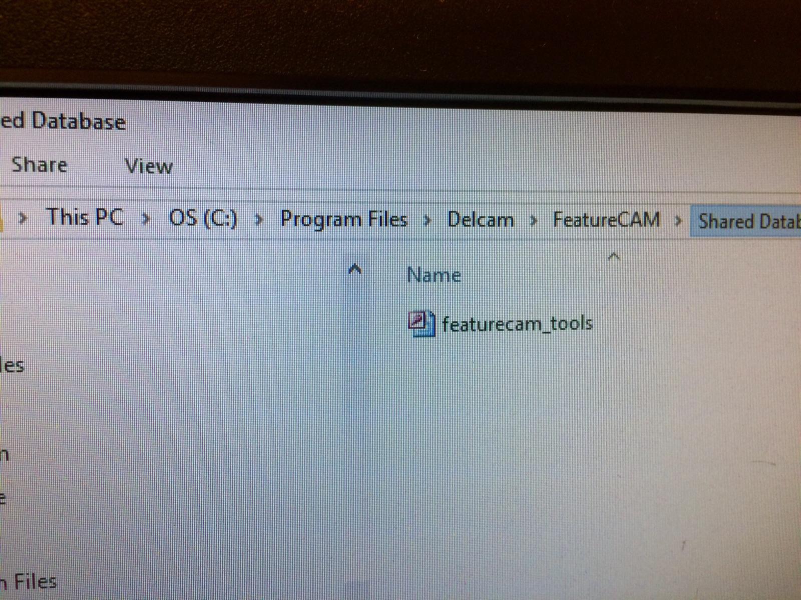 FeatureCAM 2013 Database permission. - Autodesk Community