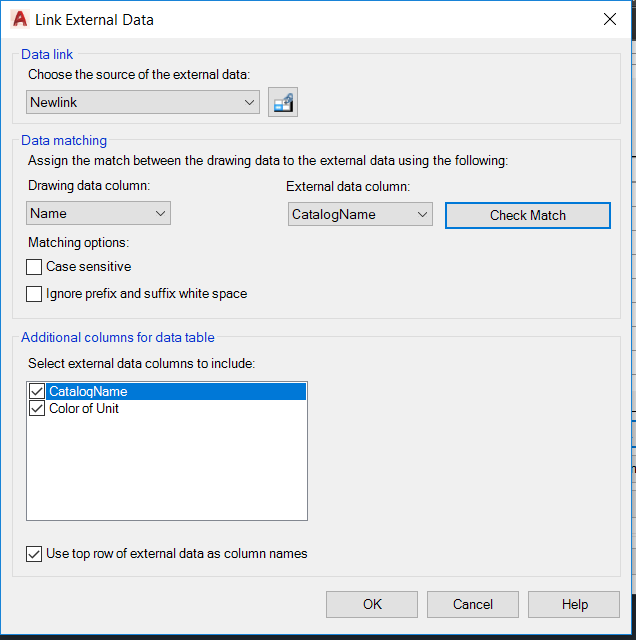 Solved: Data extraction "data column in the external data does not contain unique value ...