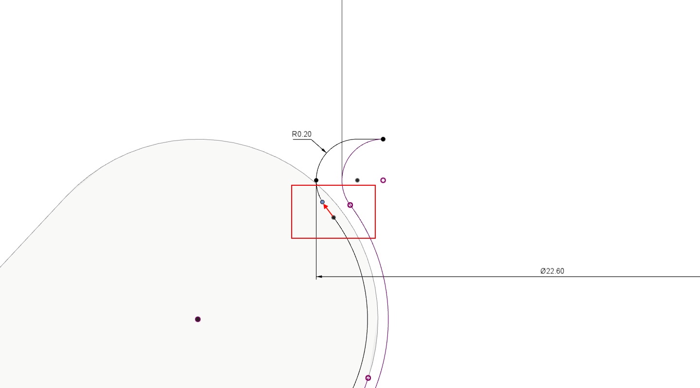 Offset sketch and extend endpoint as needed - Autodesk Community