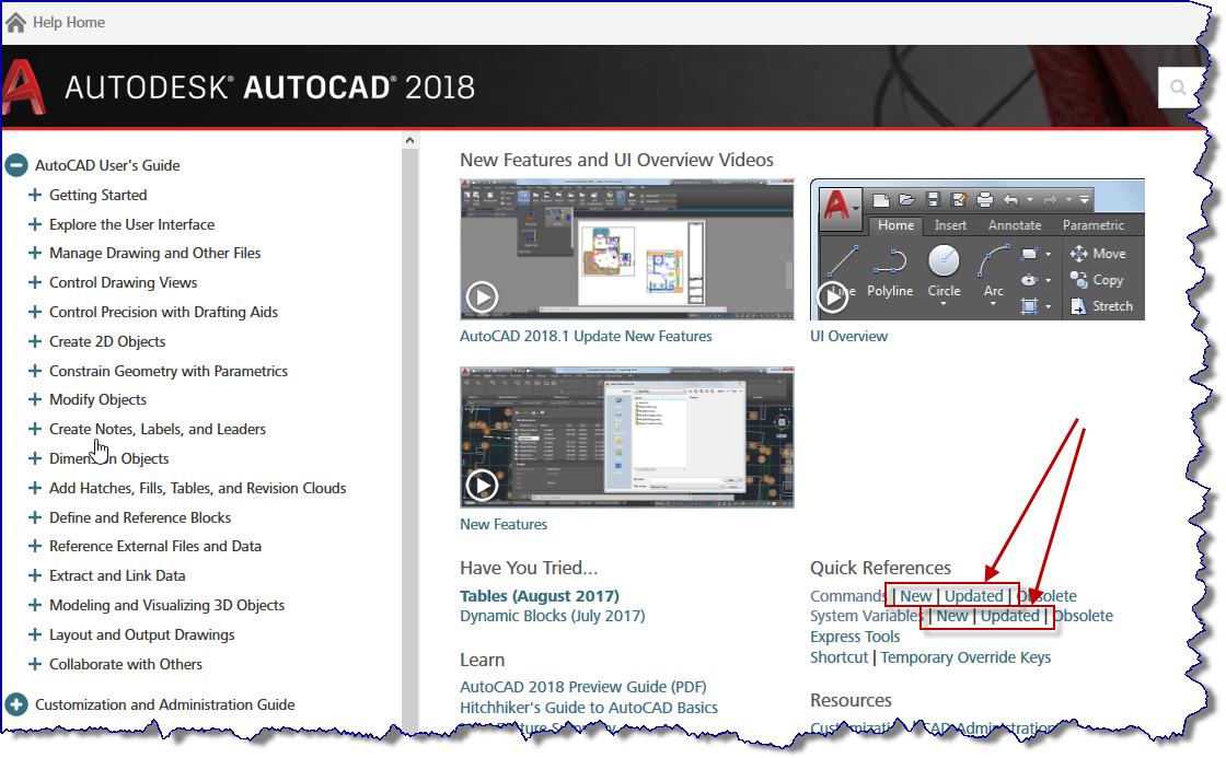 Solved: autocad commands by version - Autodesk Community