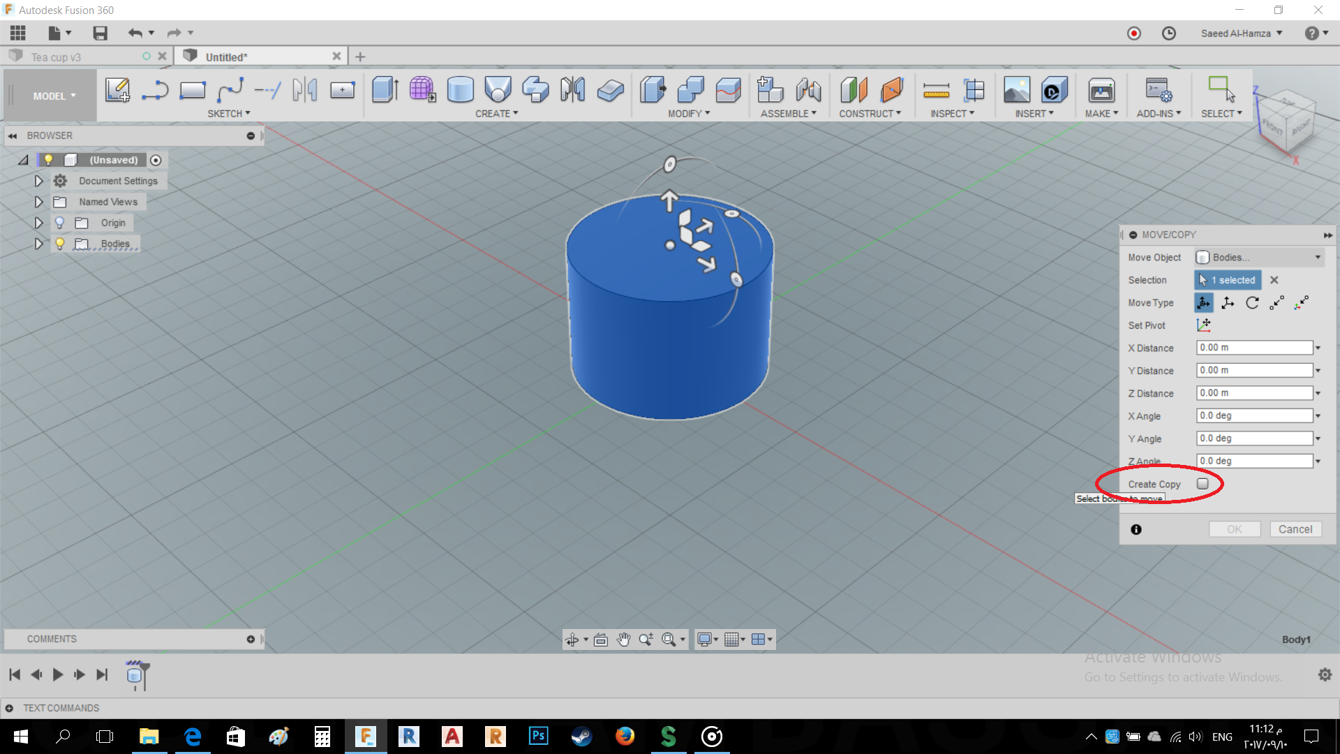 Copying an object/not moving it. - Autodesk Community