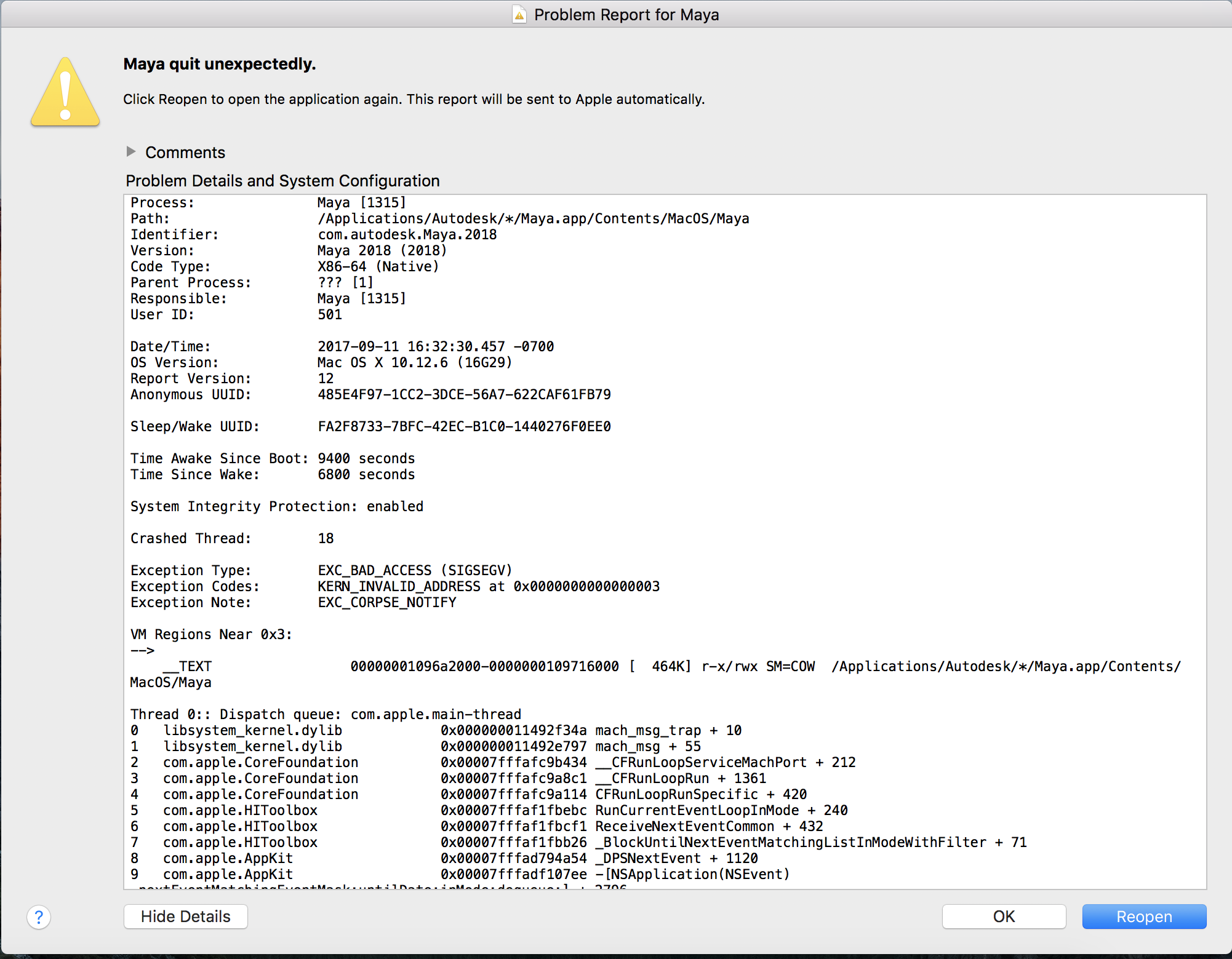 Solved: Maya keeps crashing all the time on Mac all the time - Autodesk ...