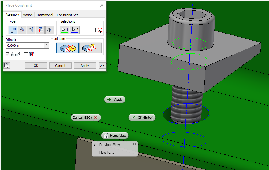 Solved: Bug in right click menu during constraining. - Autodesk Community