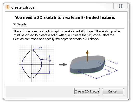 Straight to sketch from selection of extrude/revolve - Autodesk Community