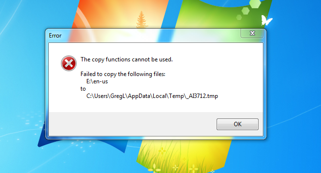 Solved 2012 Up Grade Setup Initializing Fails Copy Functions Cannot Be Used Autodesk Community