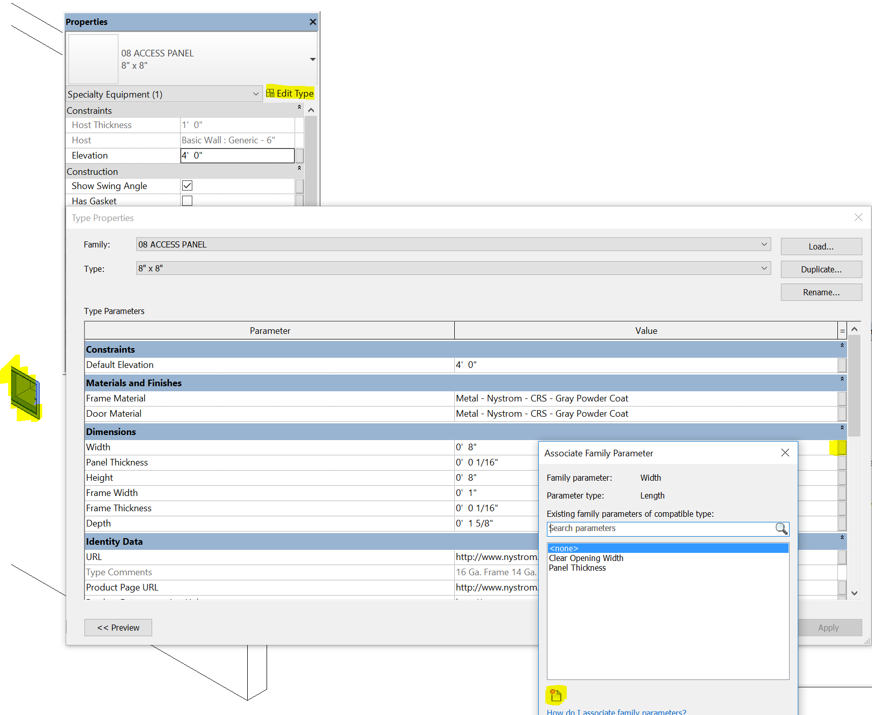 Changing family from Specialty equipment to Wall based family ...