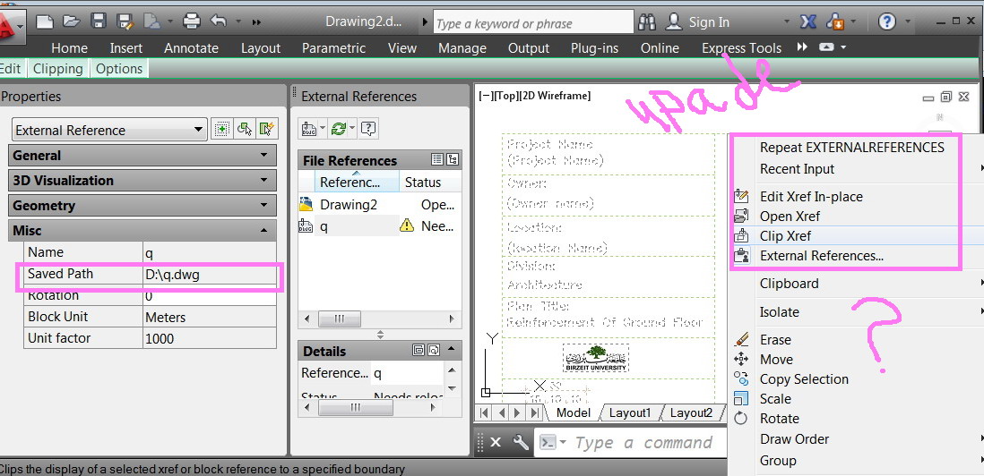 How to update the “title block” being inserted as Xref? - Autodesk Community