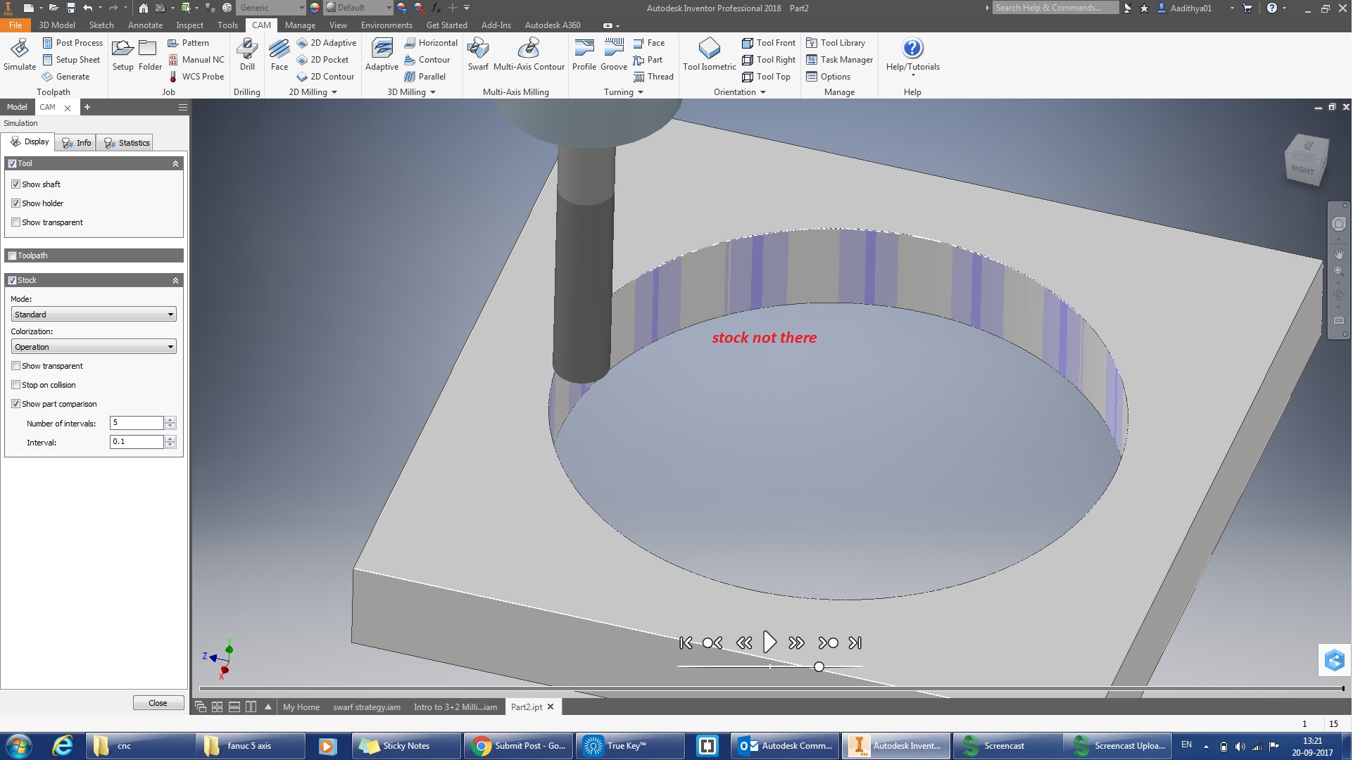Problem - bug in inventor hsm stock simulation - Autodesk Community