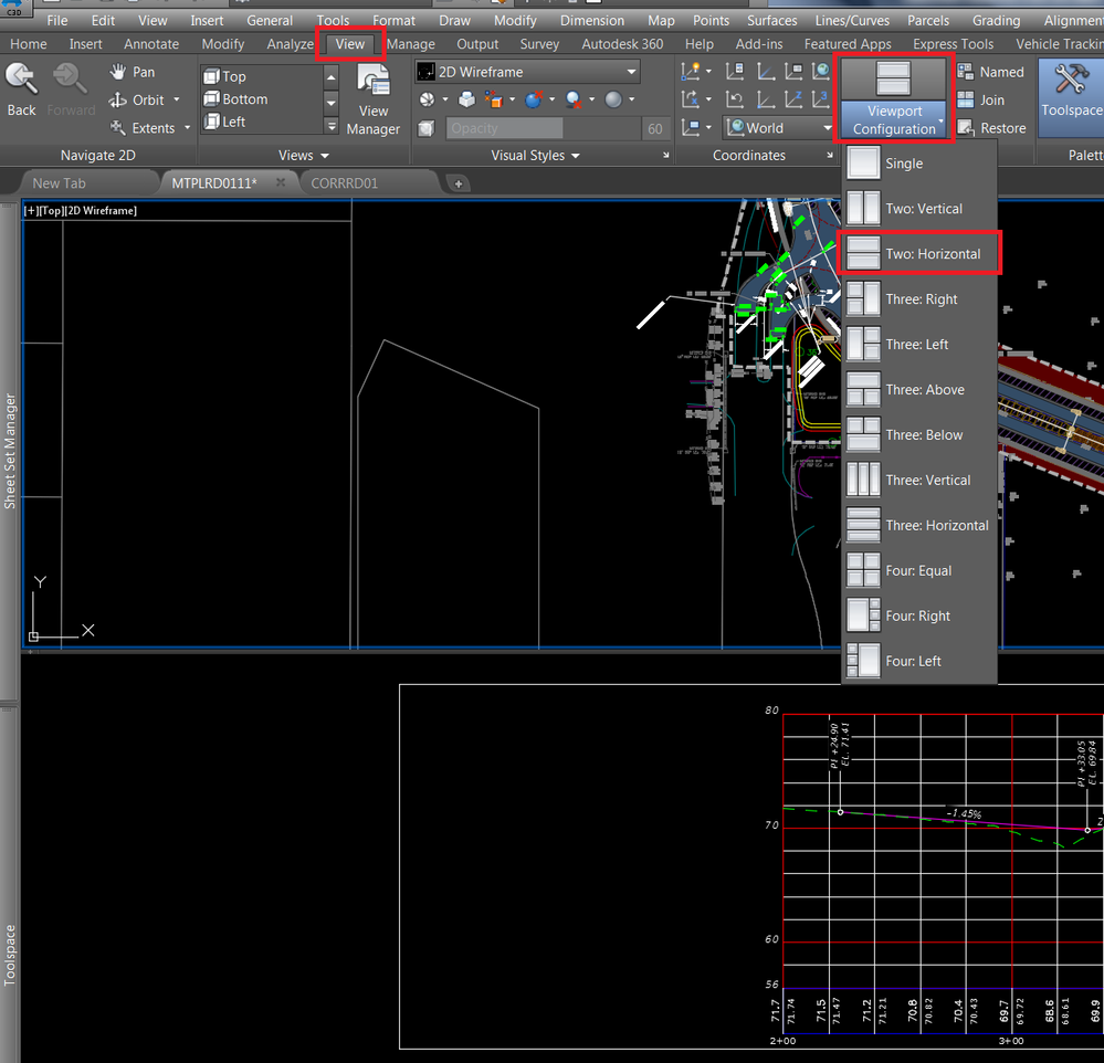 Solved: Plan view aligned to profile view - Autodesk Community