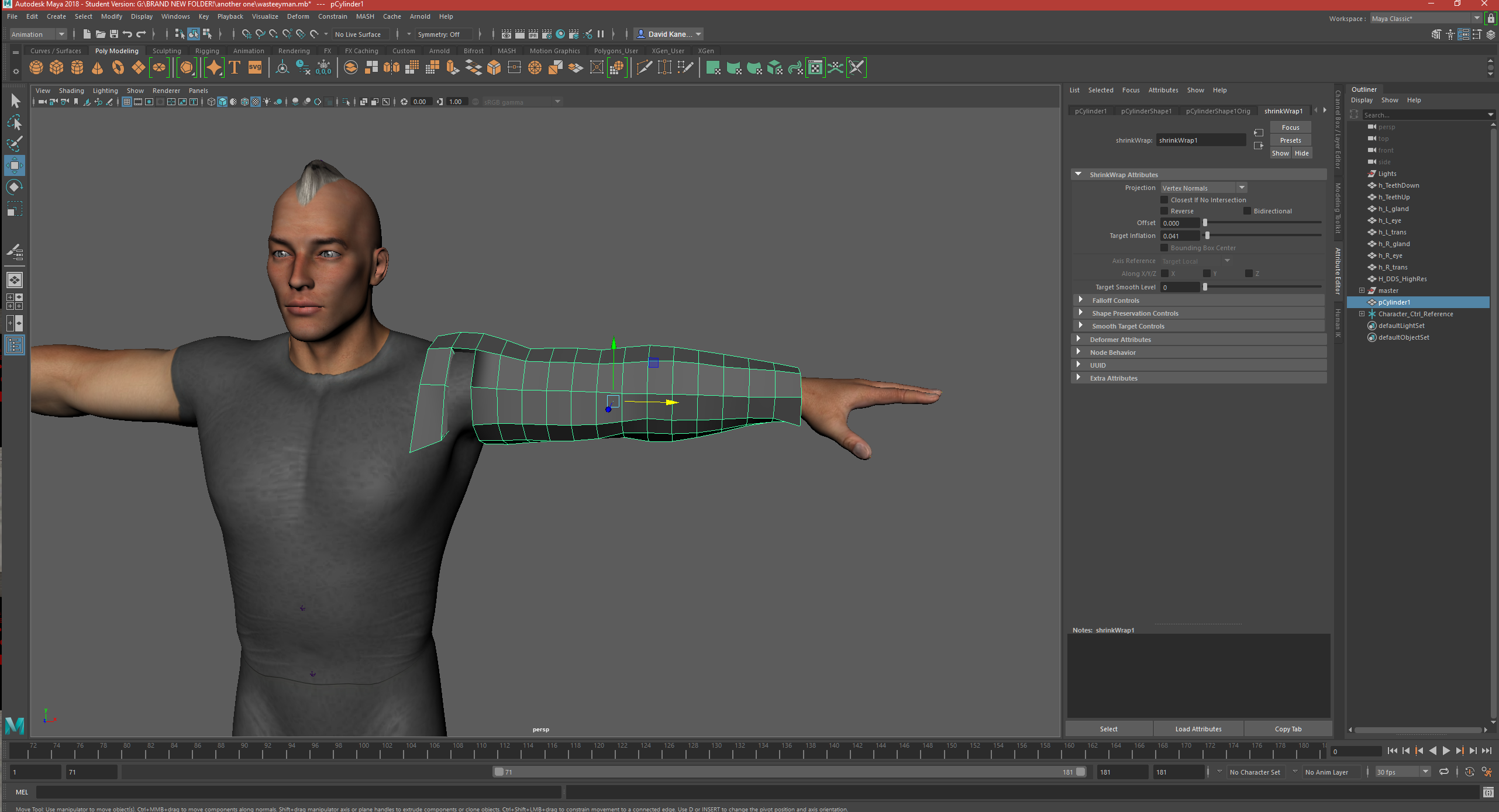 Solved: Maya ShrinkWrap problems with jacket tutorial - Autodesk Community