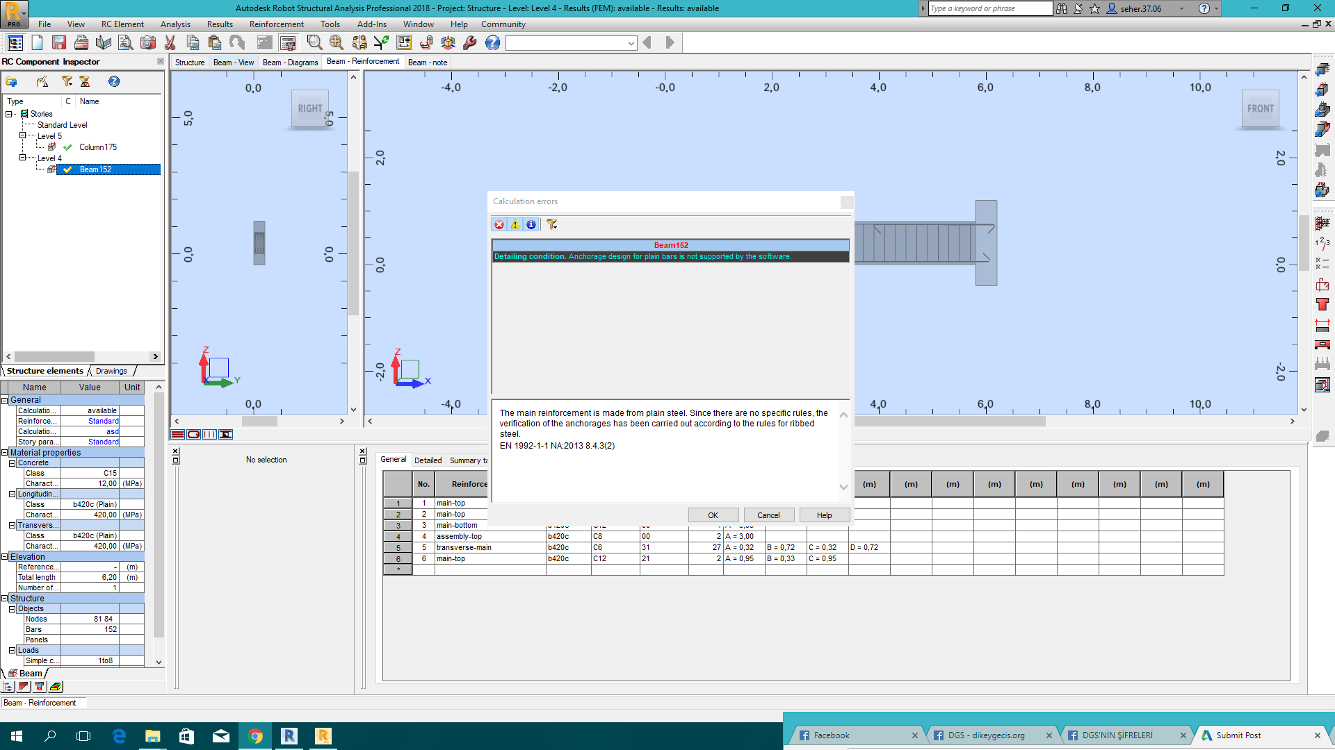 Solved: The main reinforcement is made from plain steel warning - Autodesk Community