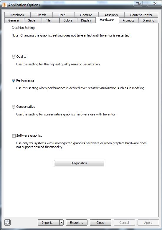 Solved: Slow performance opening parts & drawings inventor 2018.1 - Autodesk Community