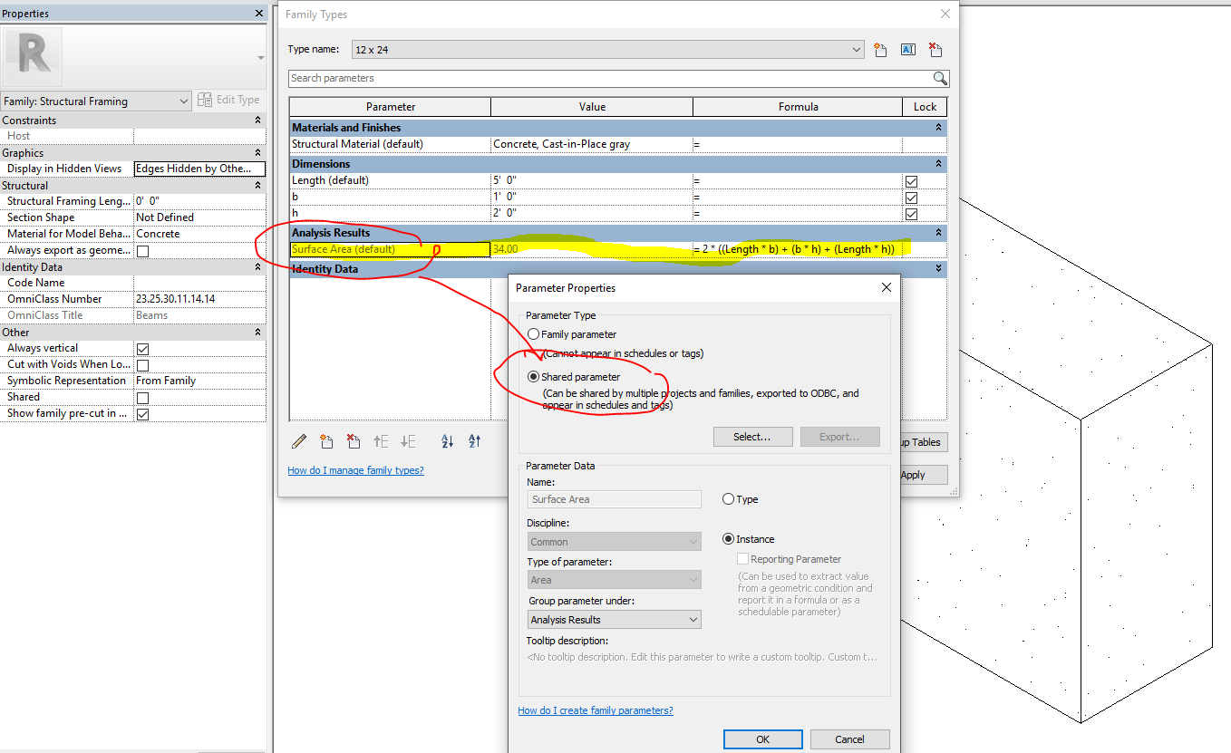 Surface area calculation in revit. - Autodesk Community
