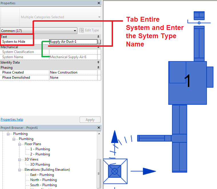 How to use Duct & Piping Systems in filters - Autodesk Community