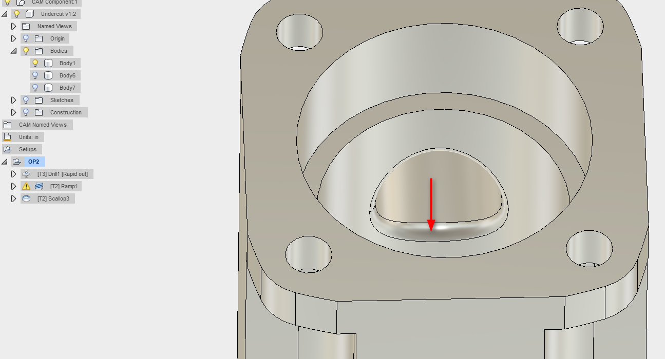 Machine a radius at intersecting hole? (cross hole deburring) - Autodesk Community