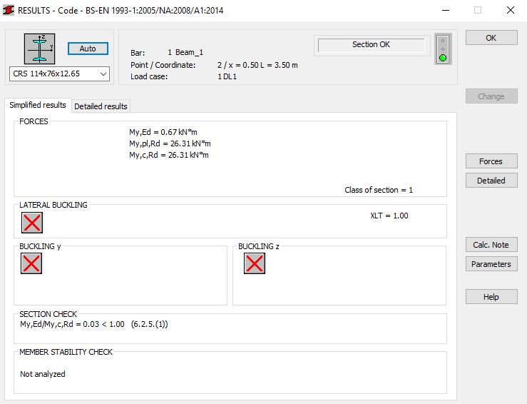 Solved: Steel design - Internal forces on element are disregarded ...