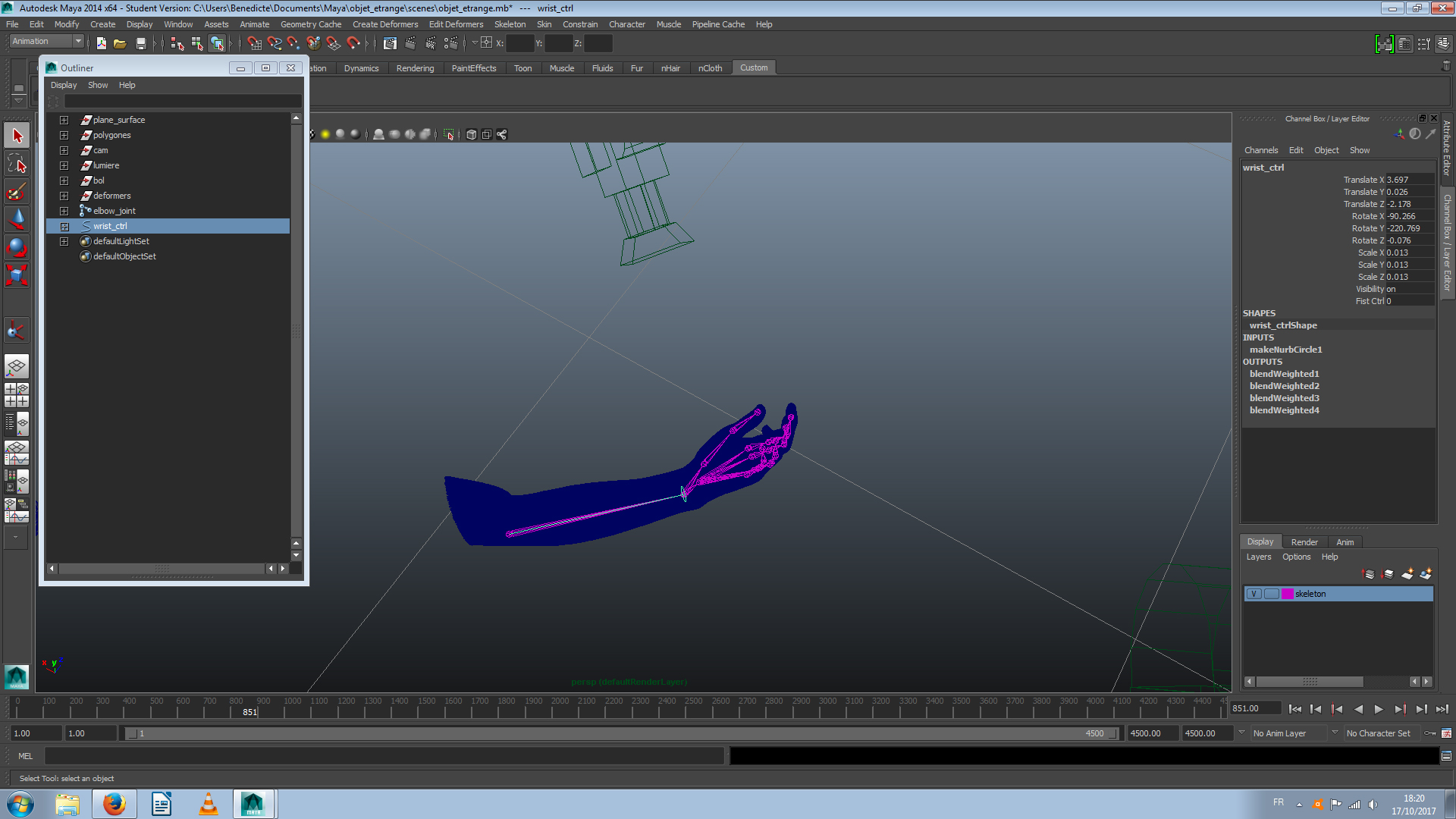 Solved: how to attach a skeleton to an object - Autodesk Community