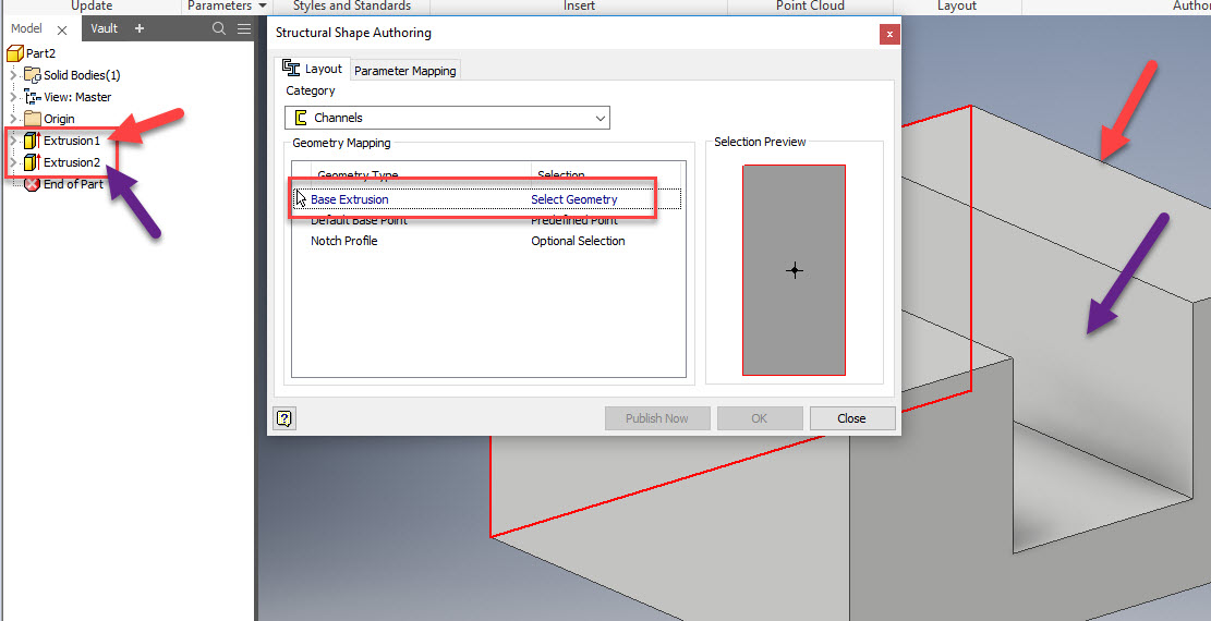 Frame generator profile with 3 individually-selectable drawings ...