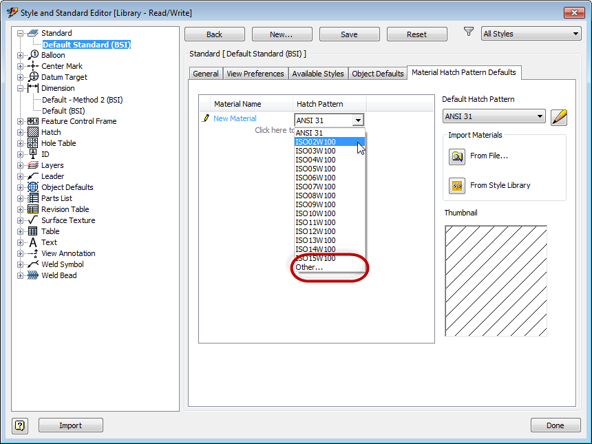 Solved: Hatch Pattern per Material???? - Autodesk Community