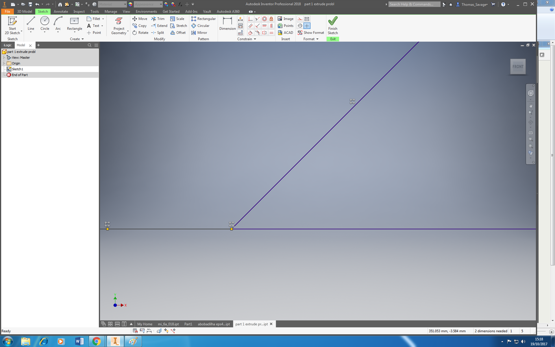 Solved: Problem to extrude - Autodesk Community