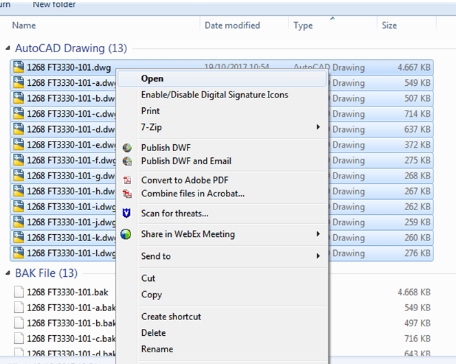 Solved: open multiple drawings with windows explorer changed order of ...