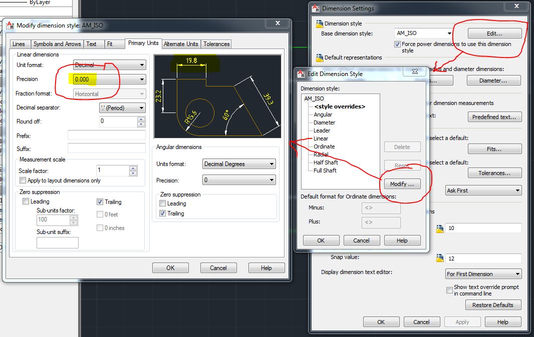 Dimension precision via dimension settings - Autodesk Community