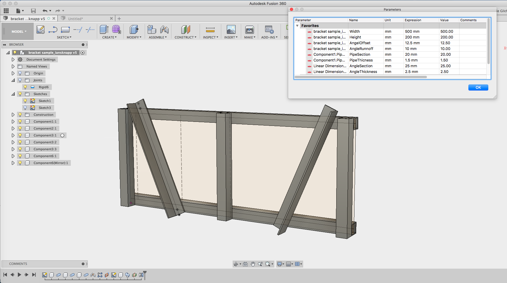 Solved: Joints for Angled Bracing [BEGINNER] - Autodesk Community