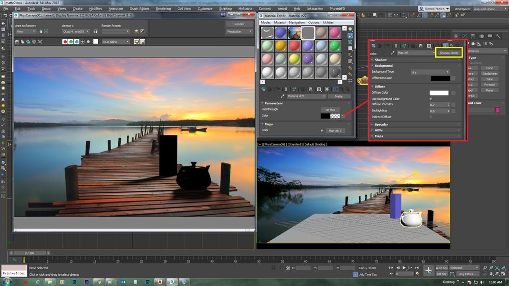 Solved: Arnold 3dsmax 2018 Shadow Matte - Autodesk Community