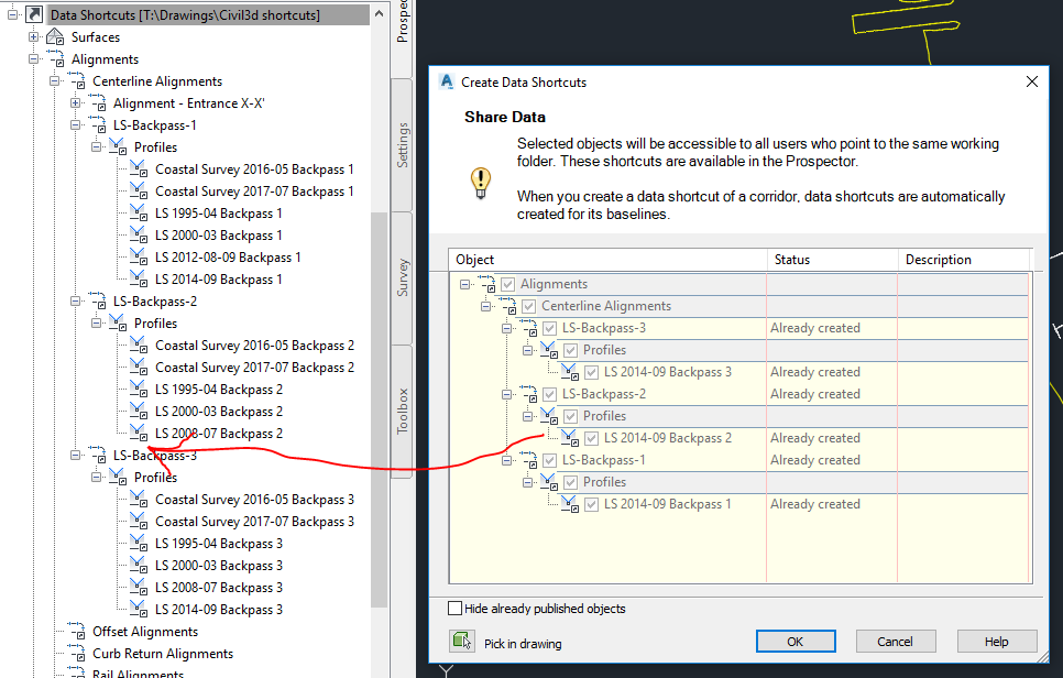 Solved: Some data shortcuts not showing up - 2018 - Autodesk Community