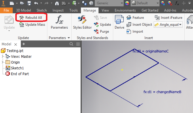 Solved: A changed sketch parameter name not always reflected in a part file - Autodesk Community
