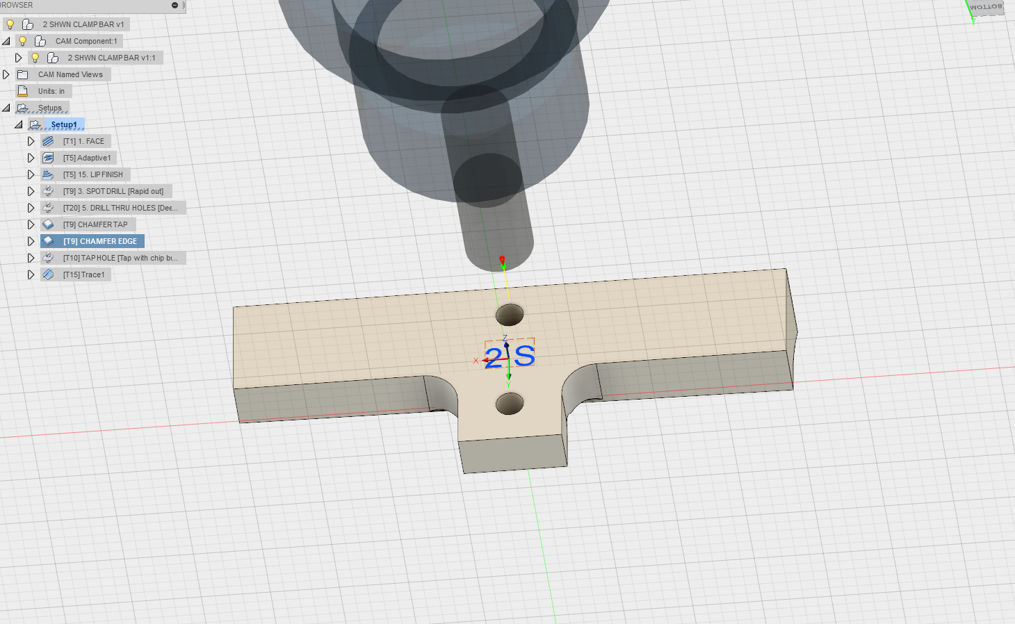 2D CHAMFER TOOLPATH ON WRONG SIDE OF SELECTED CHAIN - Autodesk Community