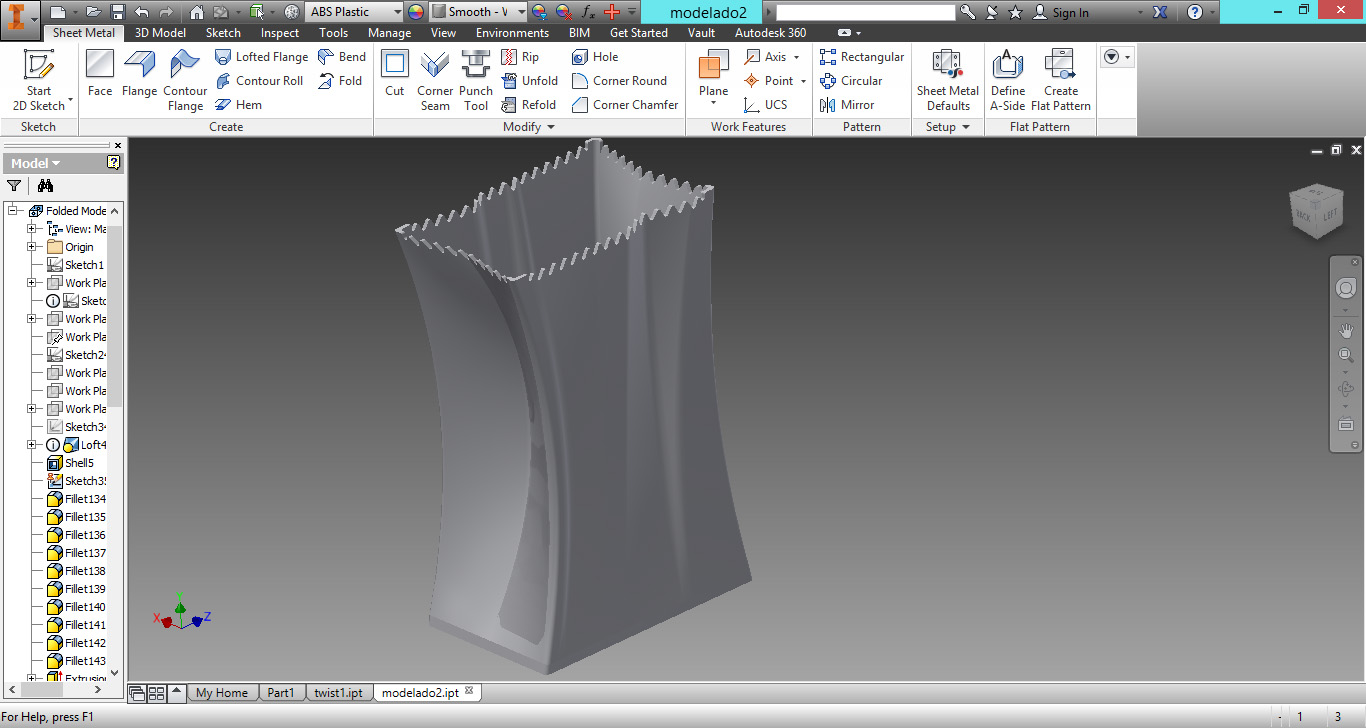 Inventor 2015 Modeling Wrinkled Paper Bag For 3D Print - Autodesk Community