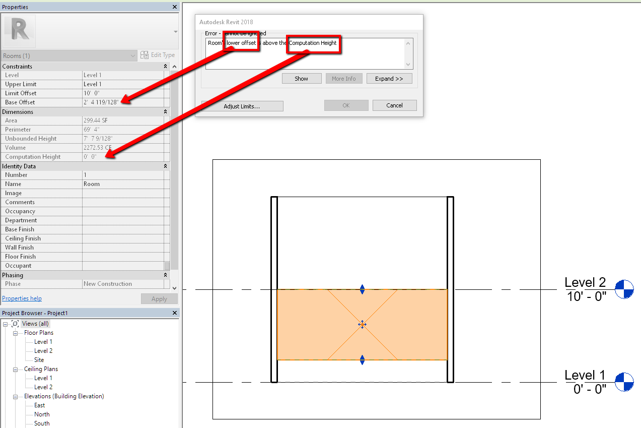 How to adjust the lower Limits för a room? - Autodesk Community