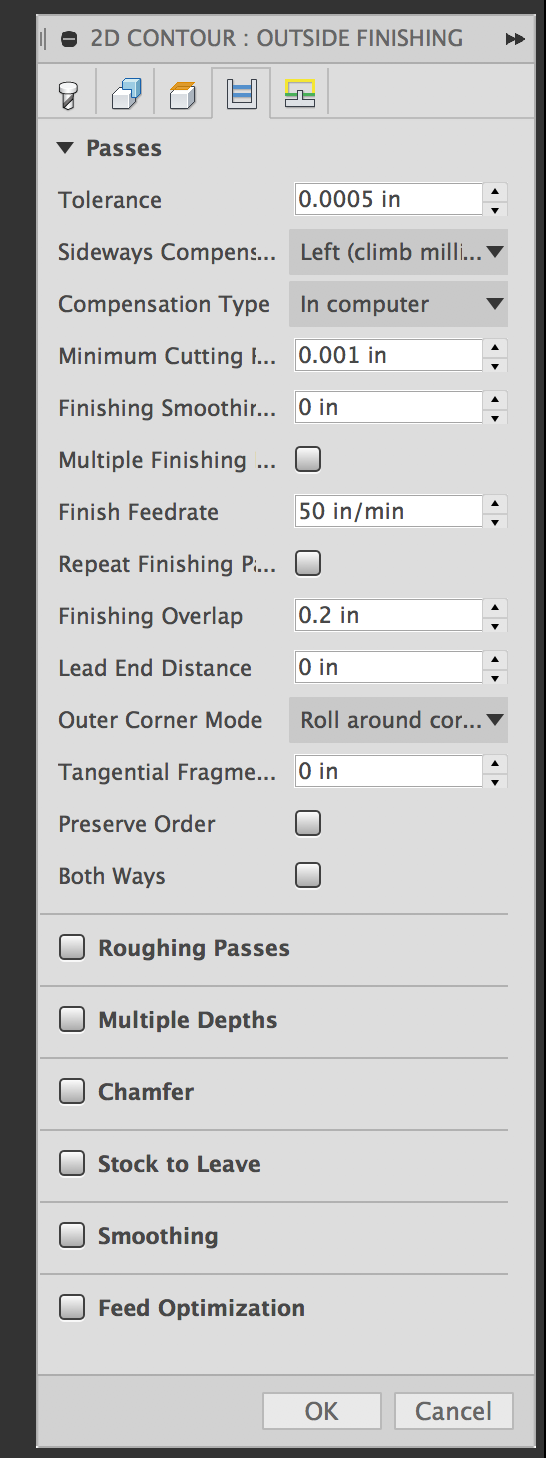 2D contour leaving gouge mark at entry and exit - Autodesk Community