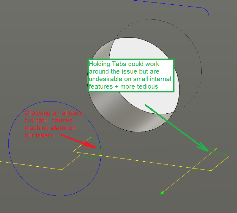 Method to Disable Lead-In/Out while keeping cut compensation for Laser ...