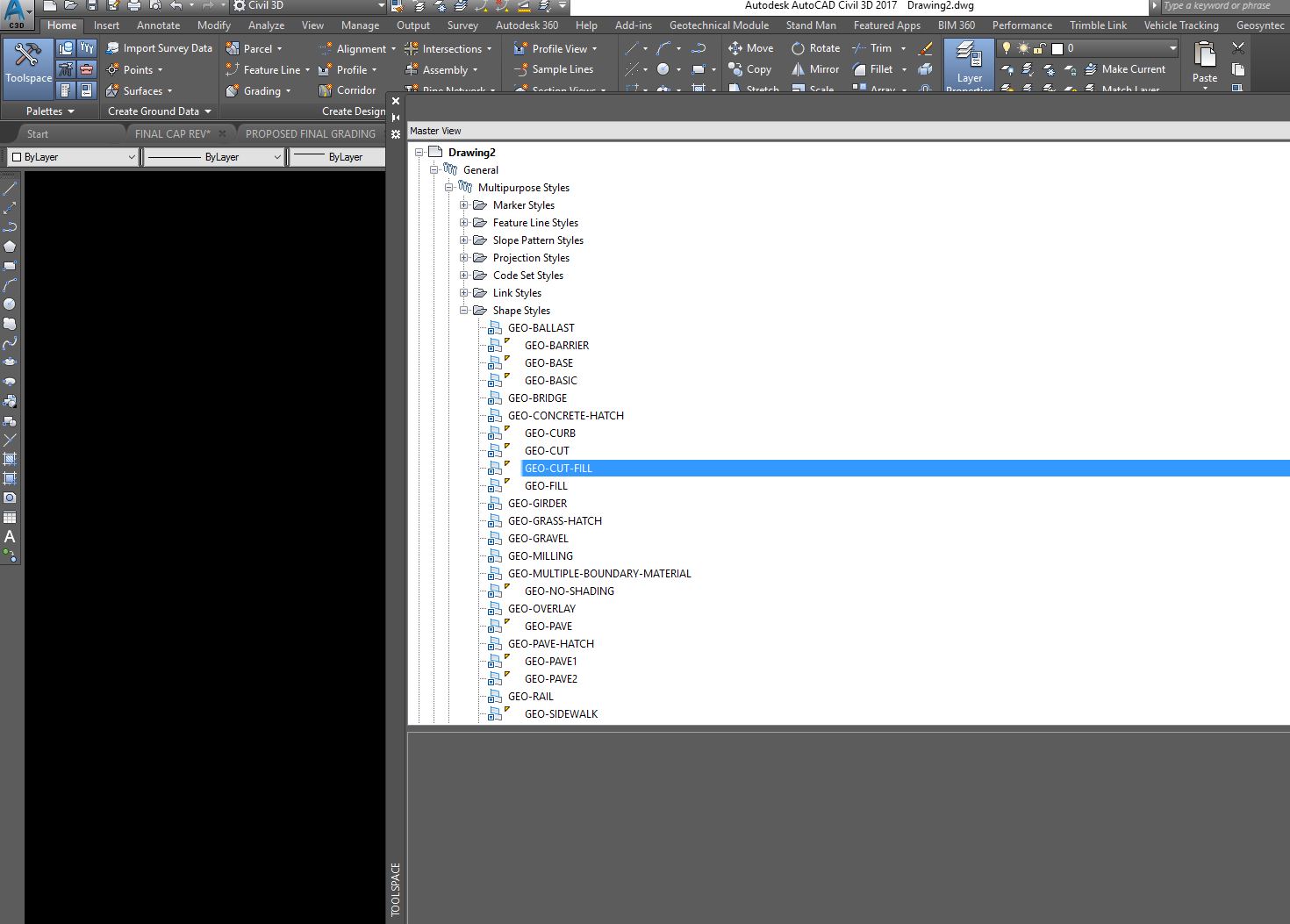 Cross Section Cut/fill Pattern - Autodesk Community