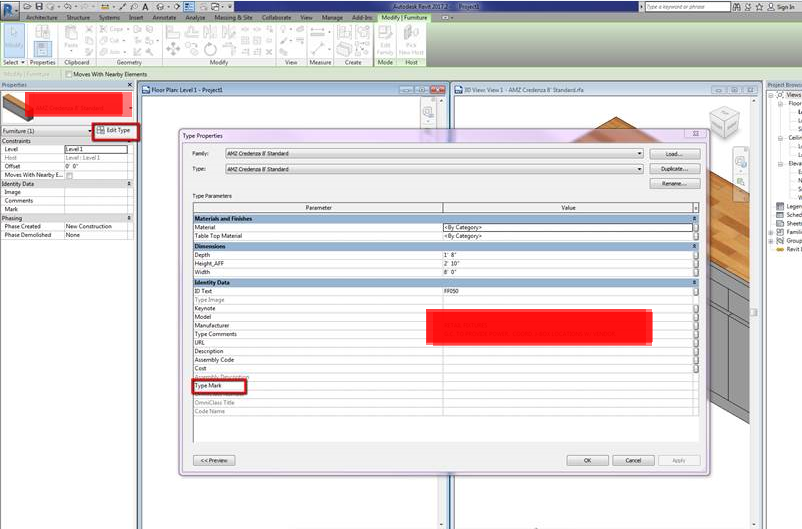 Solved: Type Mark to stay with family for new project - Autodesk Community