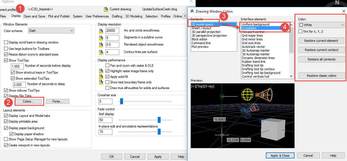 Solved: Customize the Cursor Cross hairs - Autodesk Community