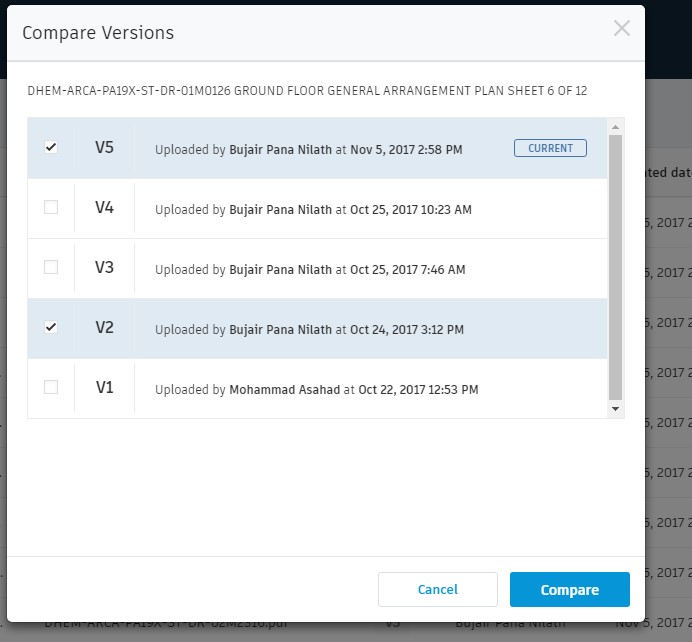 Compare version is not working properly for some users - Autodesk Community