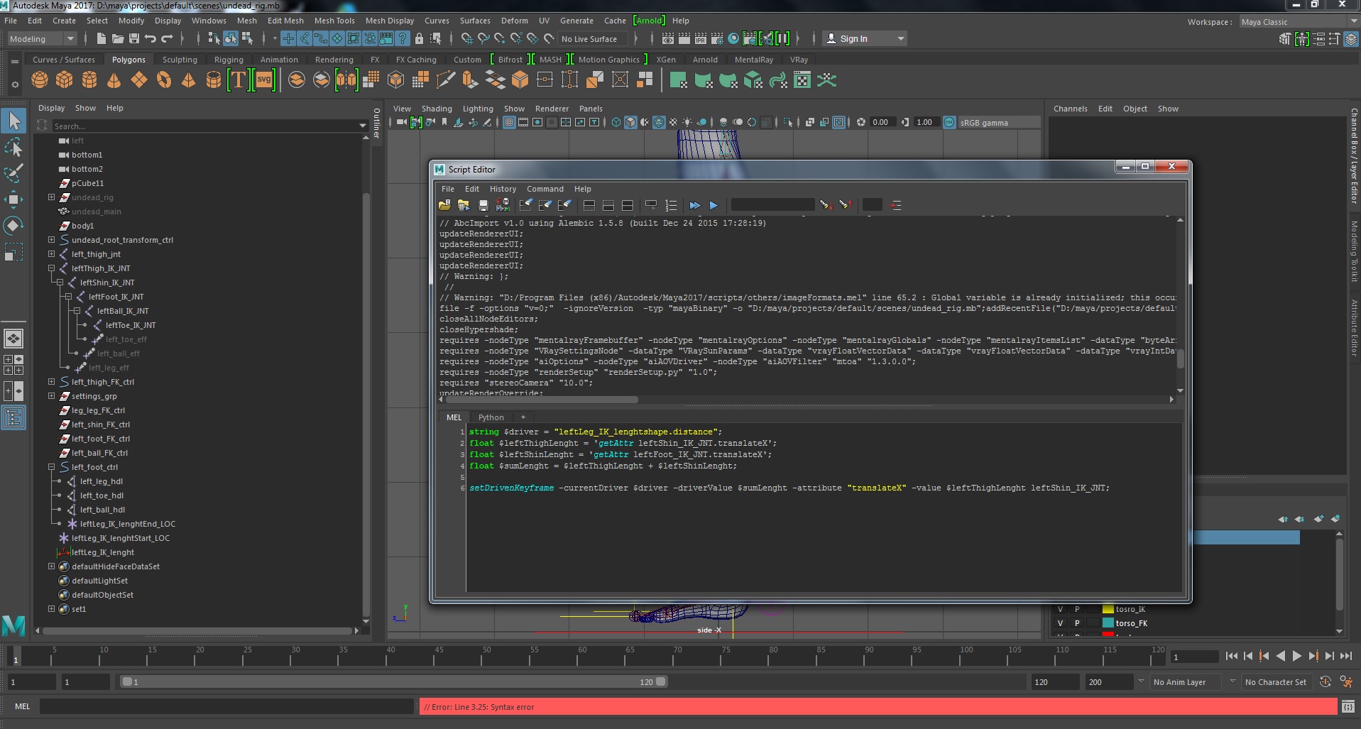 Mel IK rigging commands - Autodesk Community