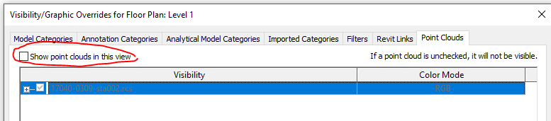 Solved: How To Control .RCP Point cloud from linked view - Autodesk Community