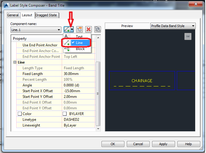 Change Linetype Style on Bands - Autodesk Community