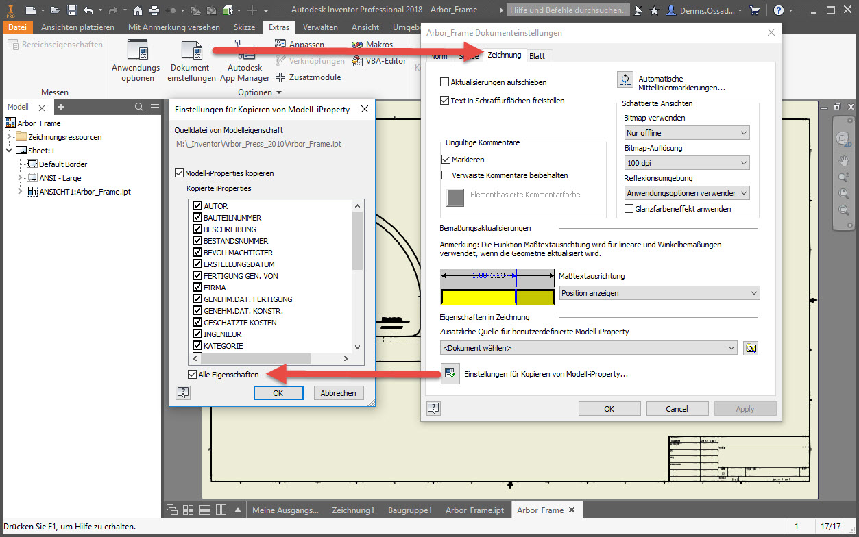Gelöst: Inventor: iProperties auslesen und bearbeiten von mehreren ...