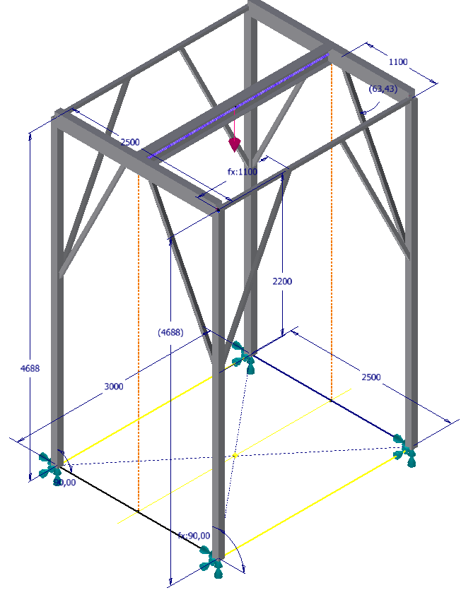 Solved: Buckling Study of a Gantry frame with Line Elements - Autodesk ...