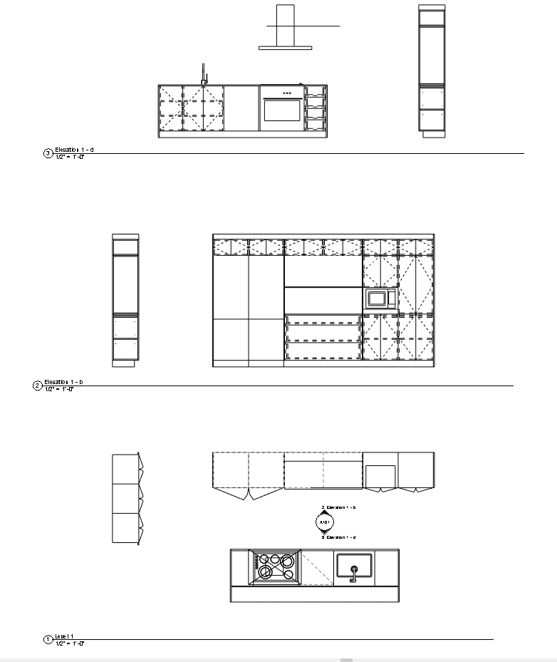 Solved: Lines from casework behind the cut line visible in elevation ...