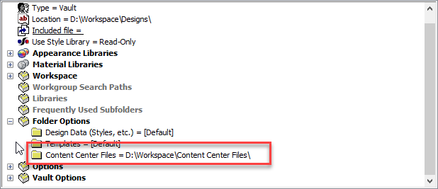 Solved: Vault Basic setup structure - Having issues with Content Center ...