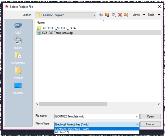 Can't find .wdp files to copy project settings - Autodesk Community