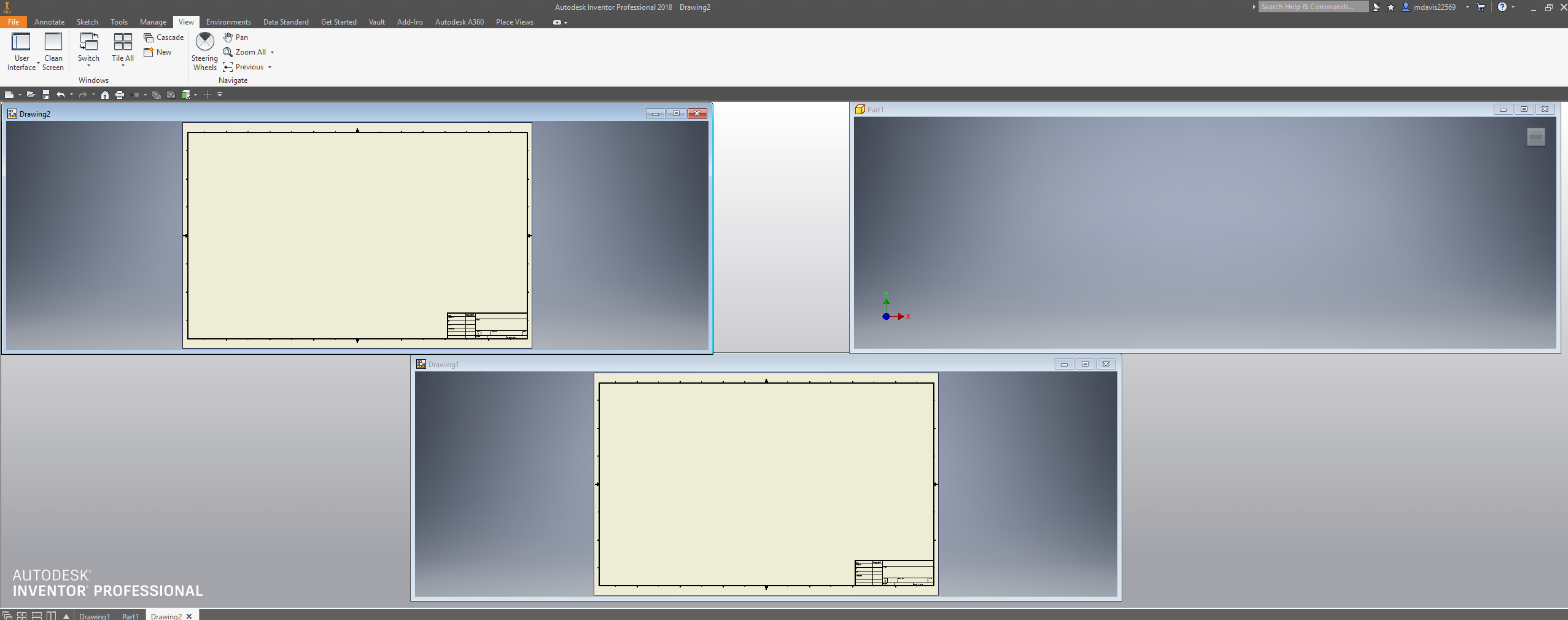 view multiple sheets at the same time in idw - Autodesk Community