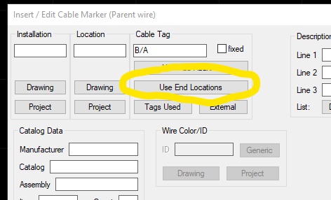 Solved: Can Autocad Electrical reverse the end locations of cable tag ...